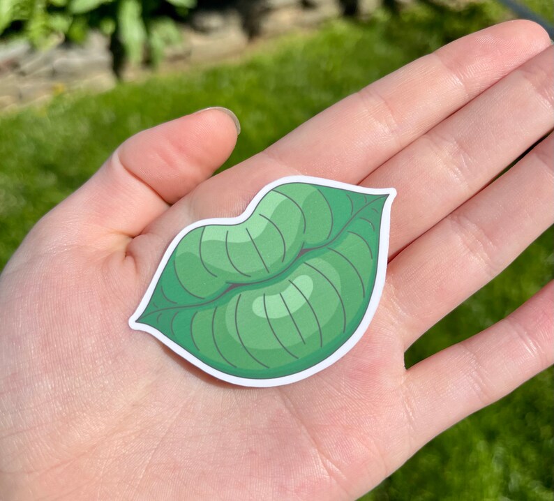 Pop Art Lip Sticker - Etsy