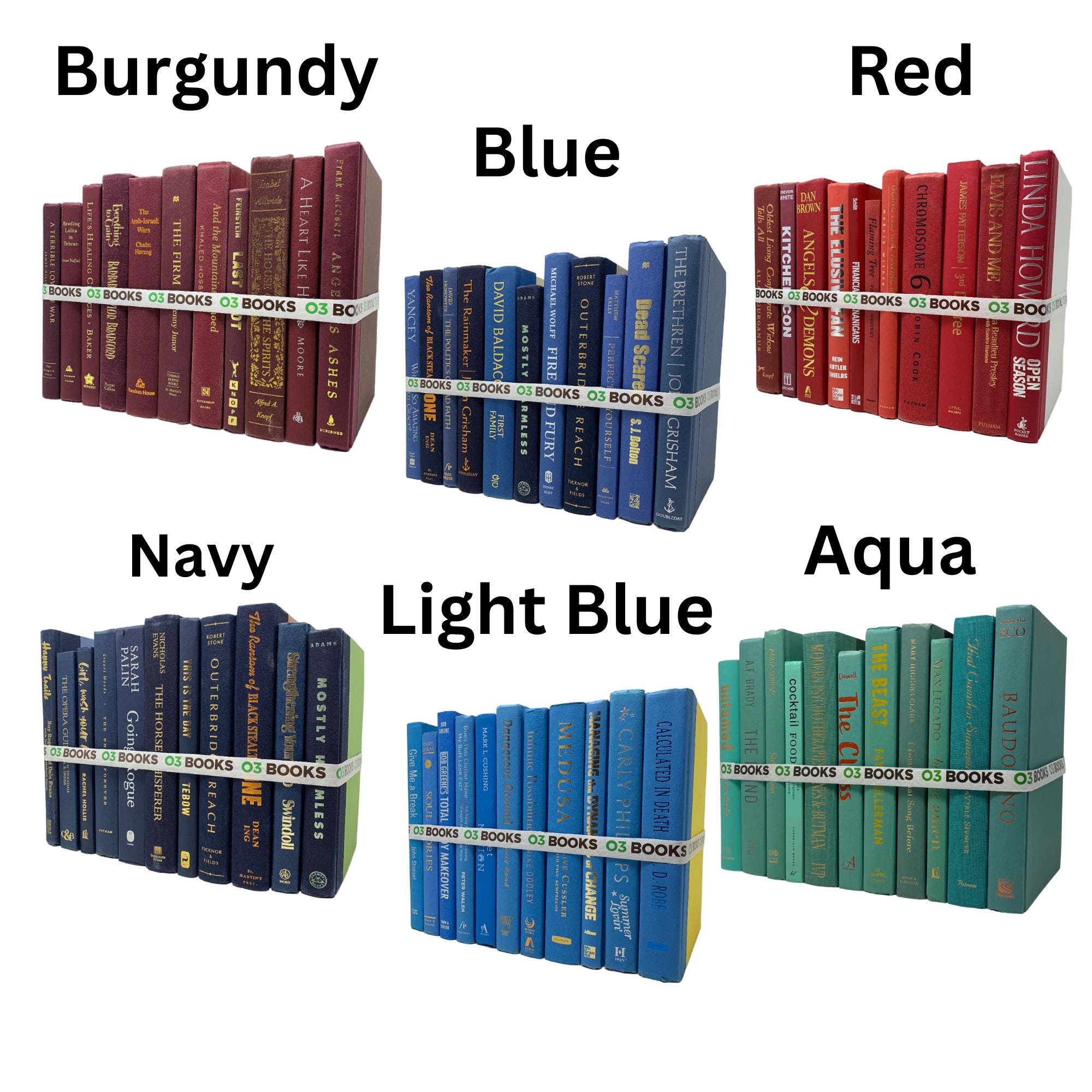 Decorative Book Bundles | Hardcover Books by Color, Staging Props - Etsy