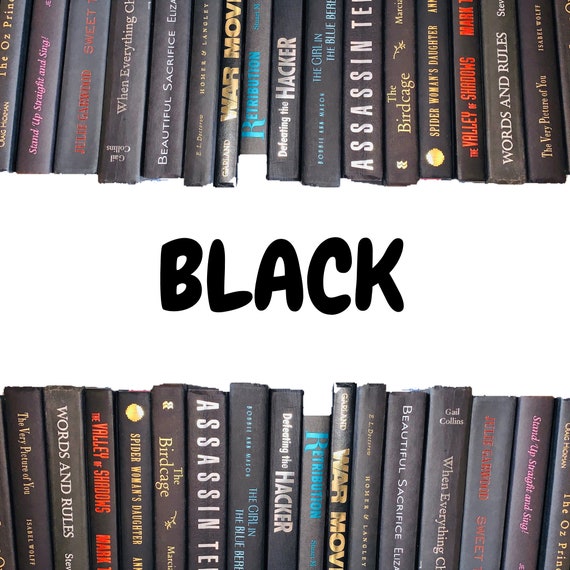 Real Modern Black Decorative Books Bulk Bundle Books Used | Etsy