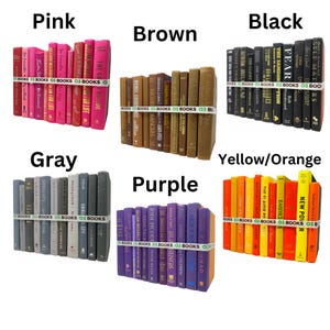 Decorative Book Bundles | Hardcover Books by Color, Staging Props - Etsy