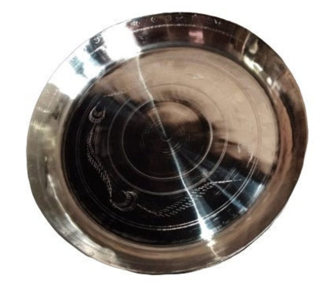 Kansa Plate Kansa Bhojan Thali Hand Hammered Kansa Plate - Etsy
