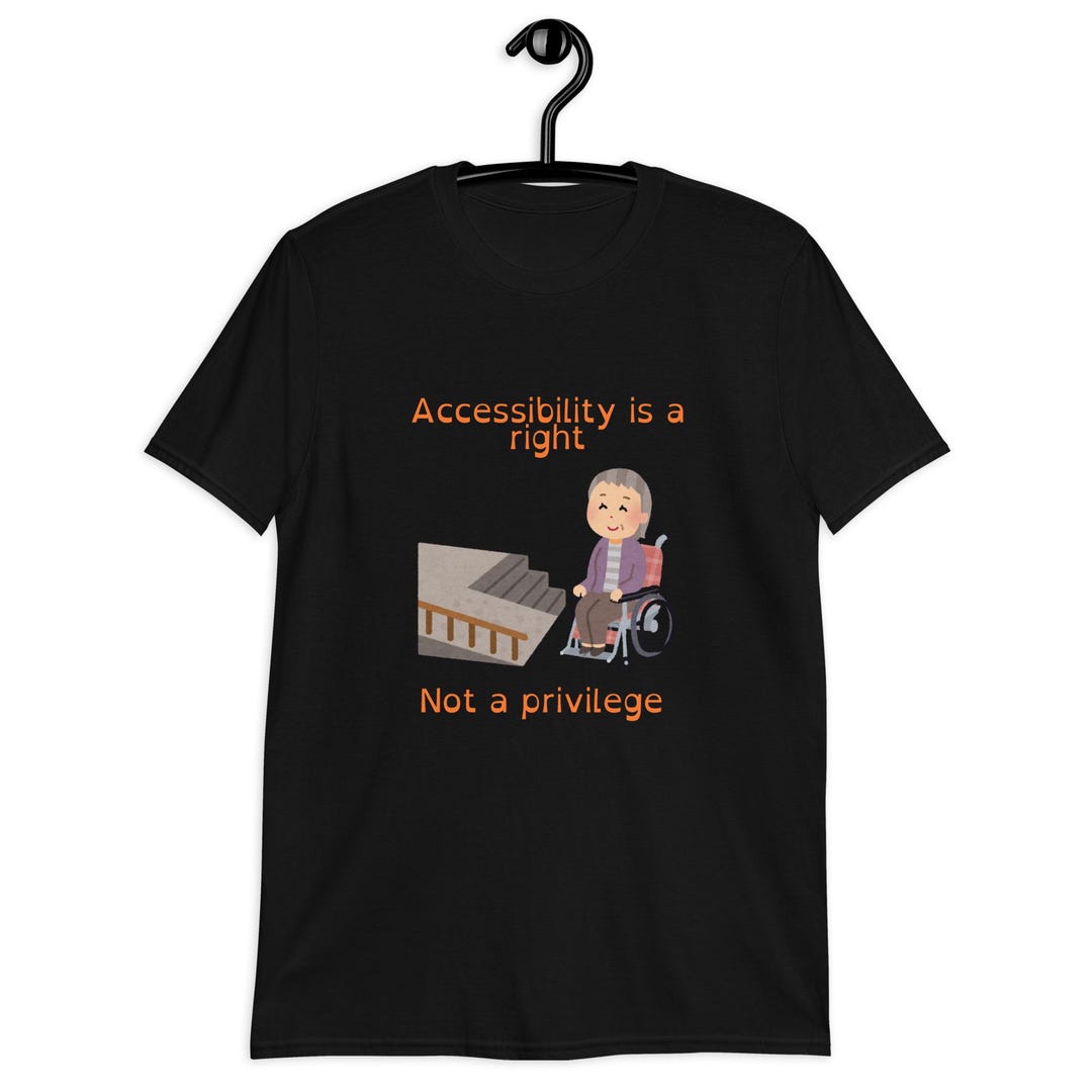 Disability Inclusion Graphic Tshirt, Wheelchair Grandmother Tee ...