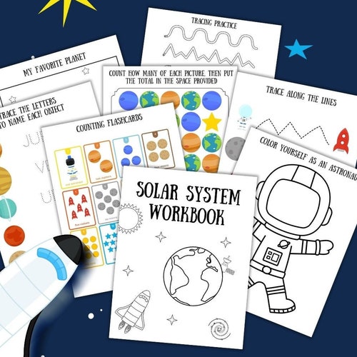 Printable Space Worksheets for Kids Space Printable Activities - Etsy