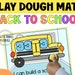 Back to School Playdough Mats School Supplies Homeschool Preschool ...