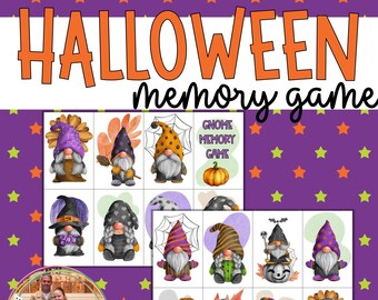 Fall Memory Match Printable Game for Preschoolers - Etsy