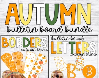 Fall Bulletin Board We're Nuts About Fall Squirrel and - Etsy