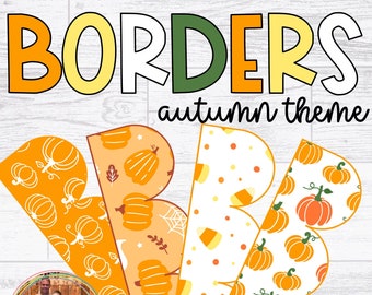 Fall Borders Classroom Bulletin Board Decorations - Etsy