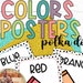 Crayon Color Posters Classroom Decorations Printable Spotted Brights ...