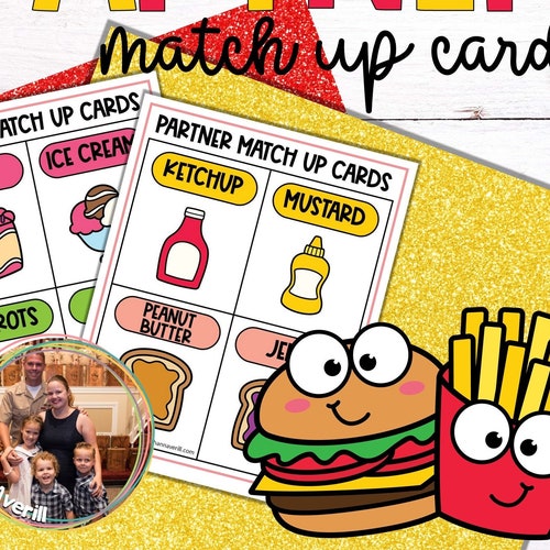 Partner Pairing Cards for Classroom Matching - Etsy