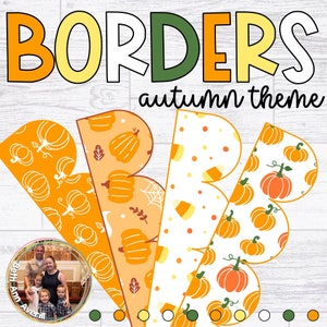 Fall Borders Classroom Bulletin Board Decorations - Etsy