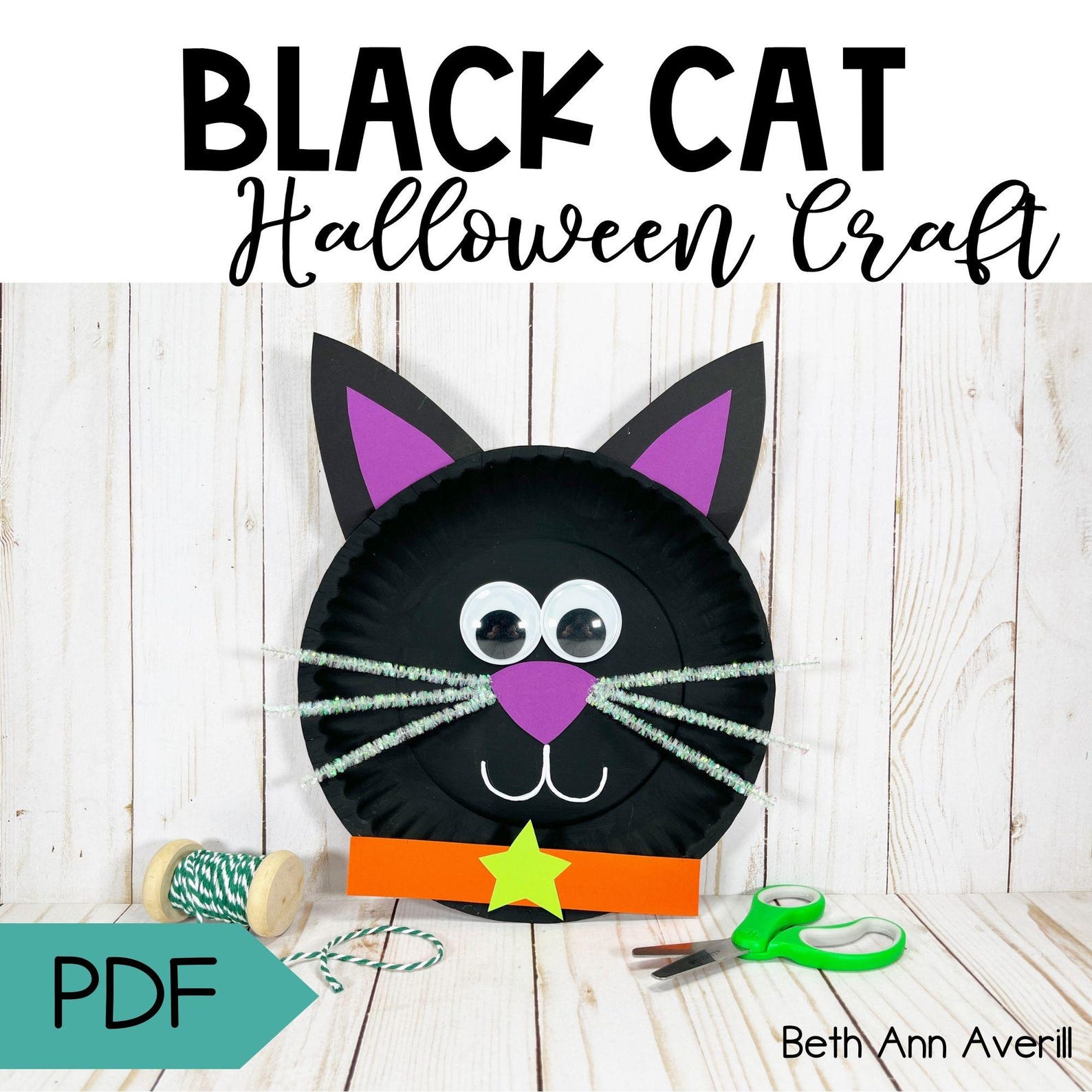 Halloween Black Cat Craft for Preschoolers Halloween Printable Diy ...