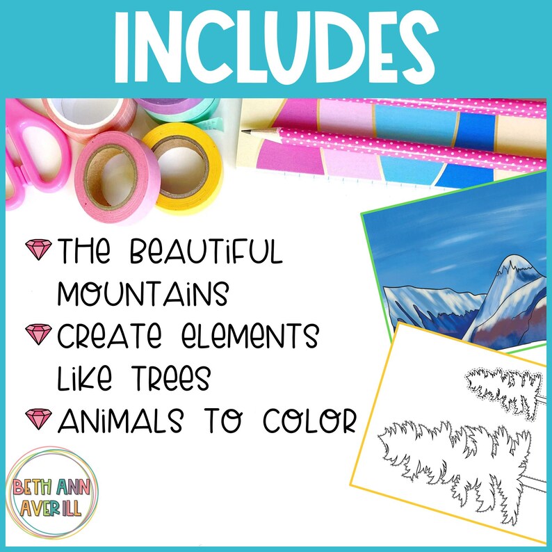 Mountain Habitat Diorama Printable Craft Biomes Activity Diorama ...