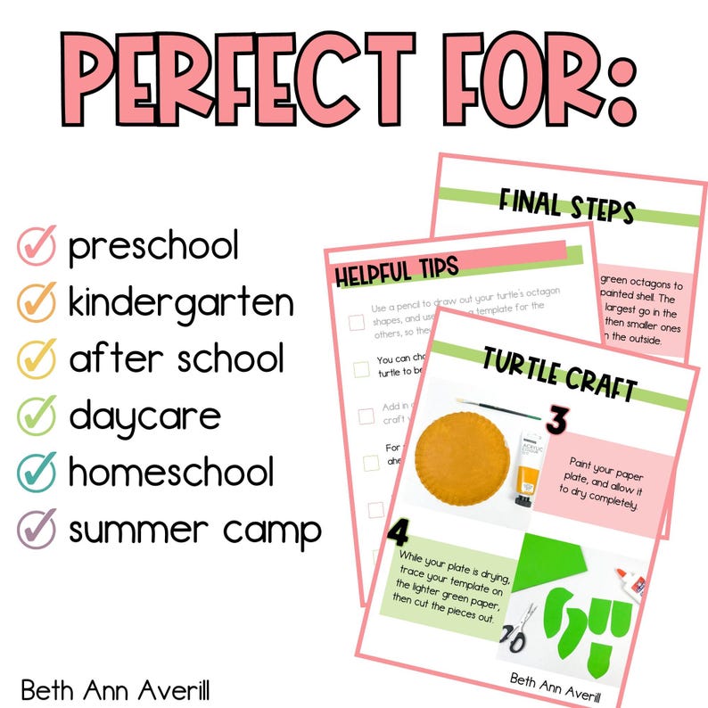 Turtle Craft for Preschoolers Ocean Summer Crafts Activity for Summer ...