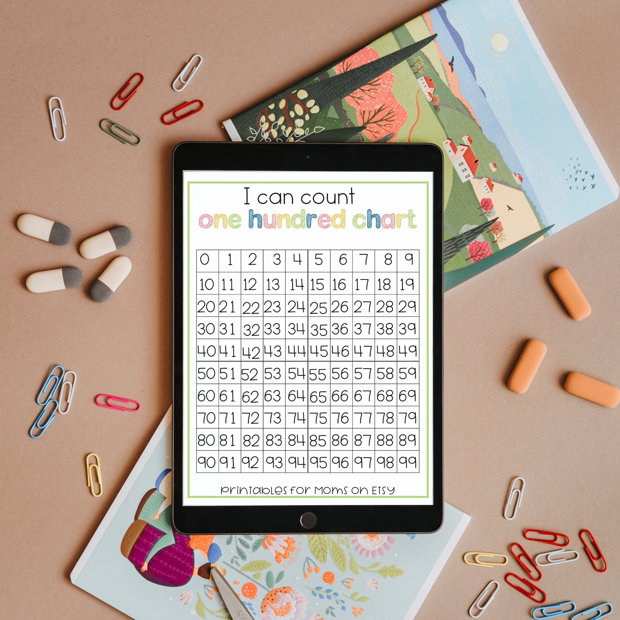 I Can Count to 100 100 Chart Hundreds Chart Math Tools for - Etsy UK