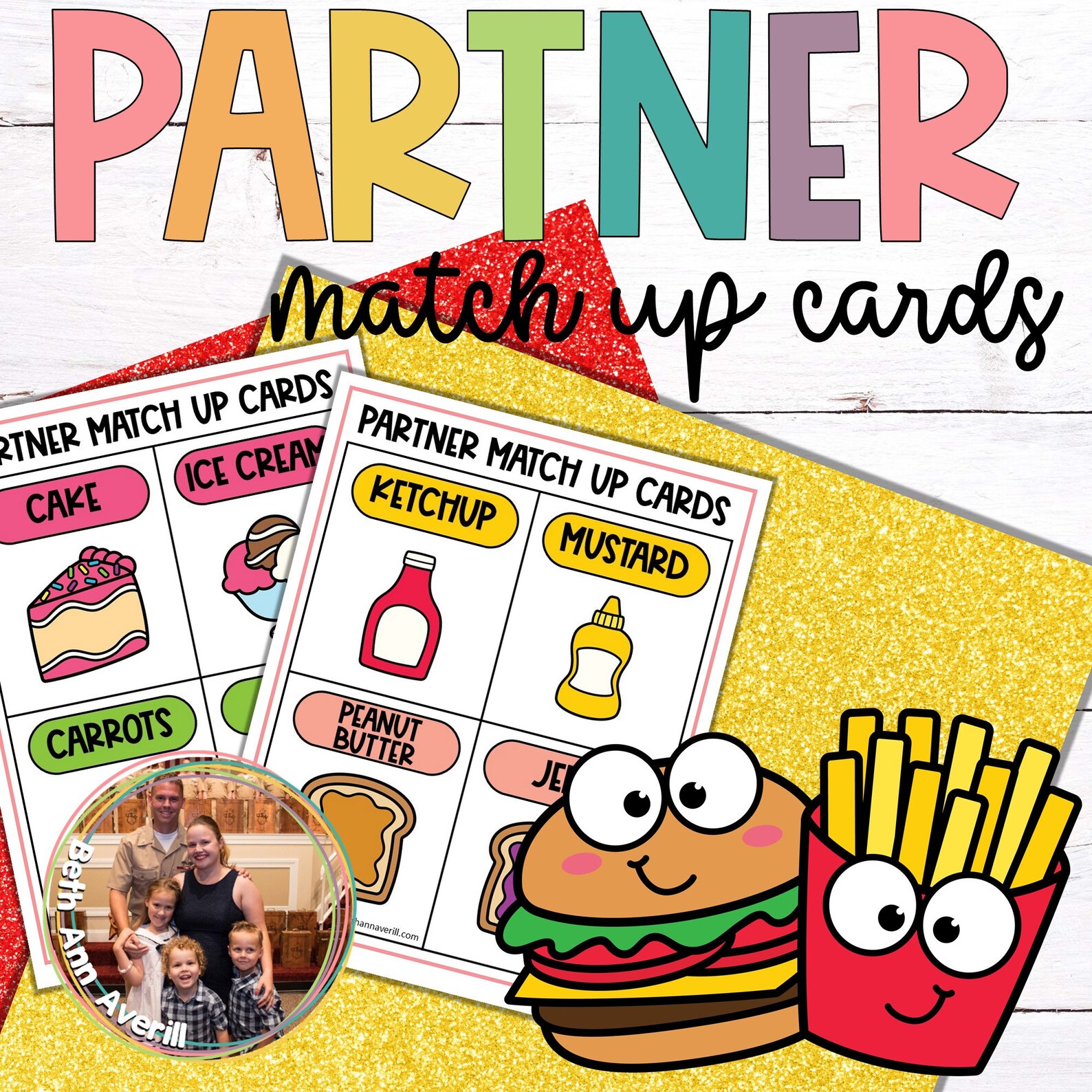 Partner Pairing Cards for Classroom Matching - Etsy