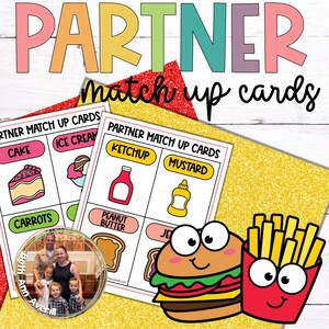 Partner Pairing Cards for Classroom Matching - Etsy