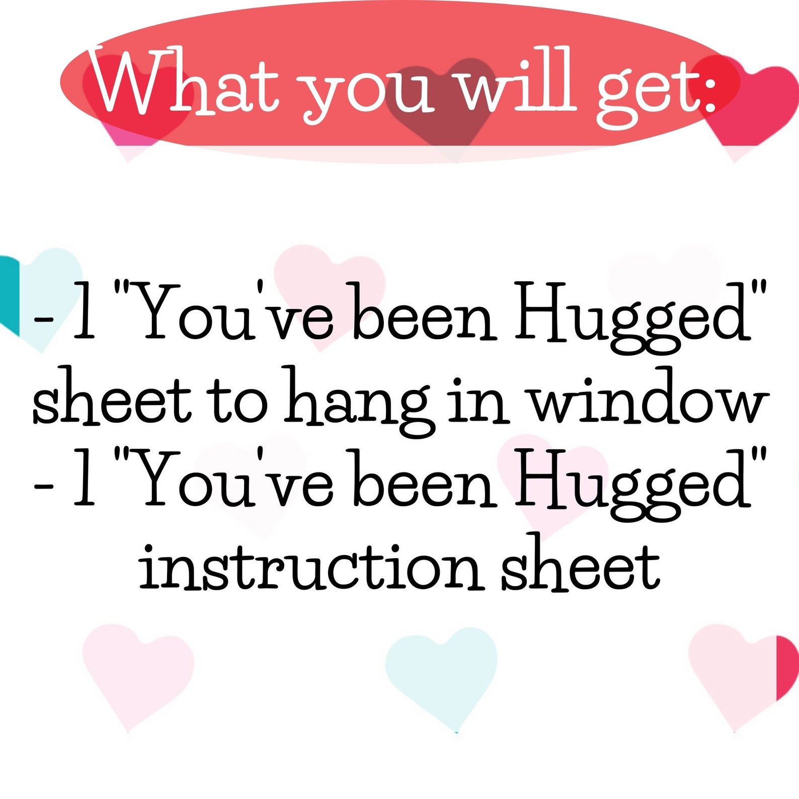 You've Been Hugged HEARTS Printable Neighbor Gifts - Etsy