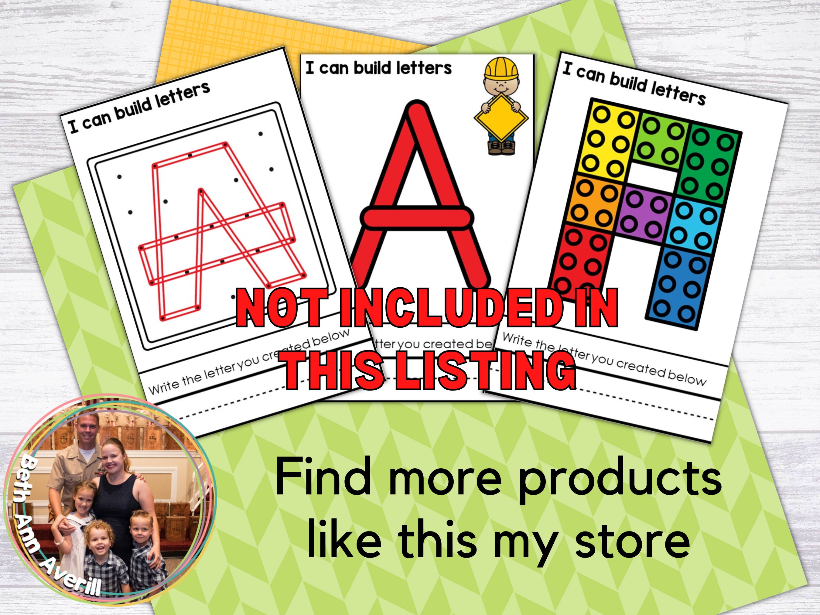 Alphabet Bingo Cards Alphabet Game for Letter Recognition in ...