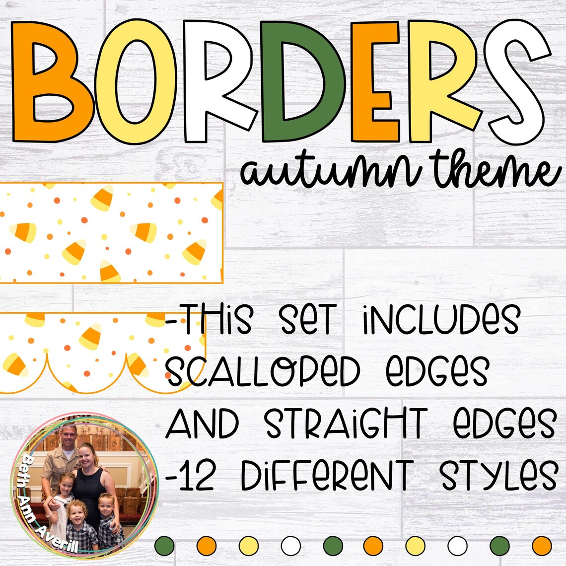 Fall Borders Classroom Bulletin Board Decorations - Etsy