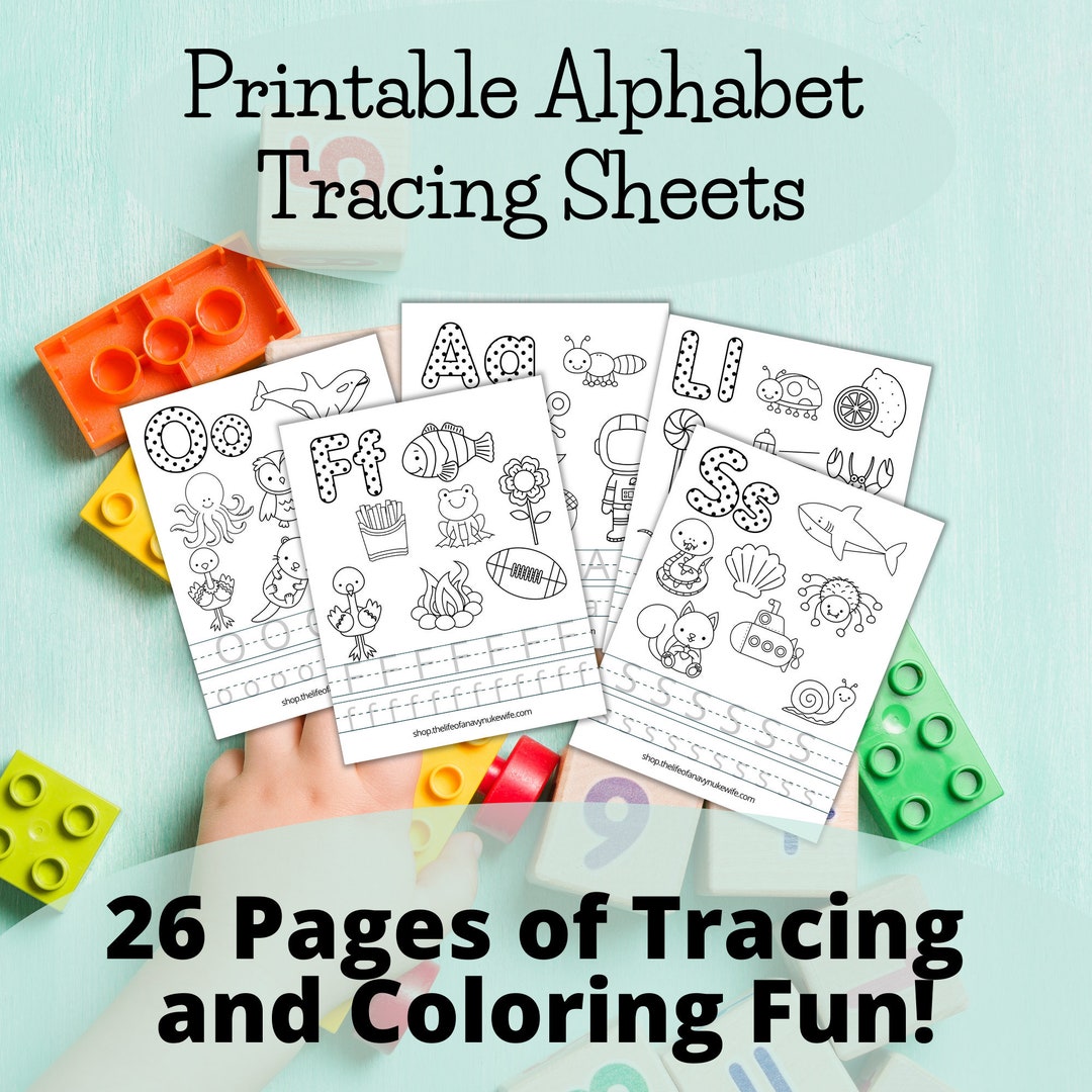 Alphabet Letters Printable Tracing Worksheets, Alphabet Worksheets ...