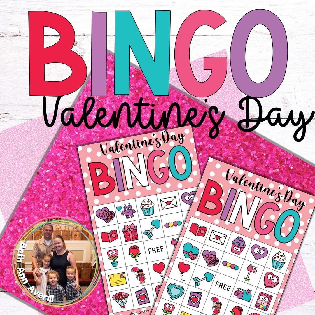 Valentine's Day Activities Valentines Day Bingo for Classroom Parties ...