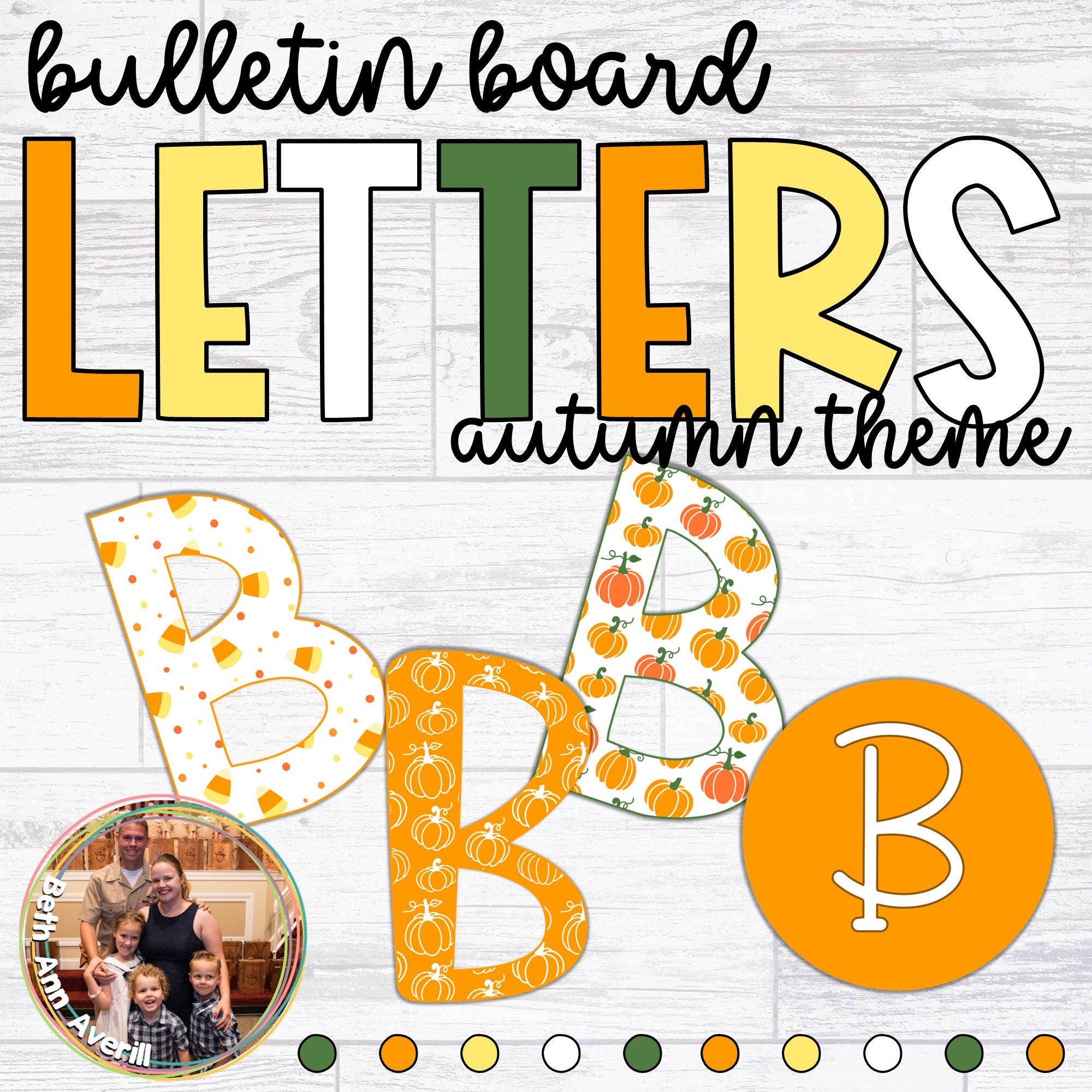 Fall Bulletin Board Letters for Classroom Decor - Etsy