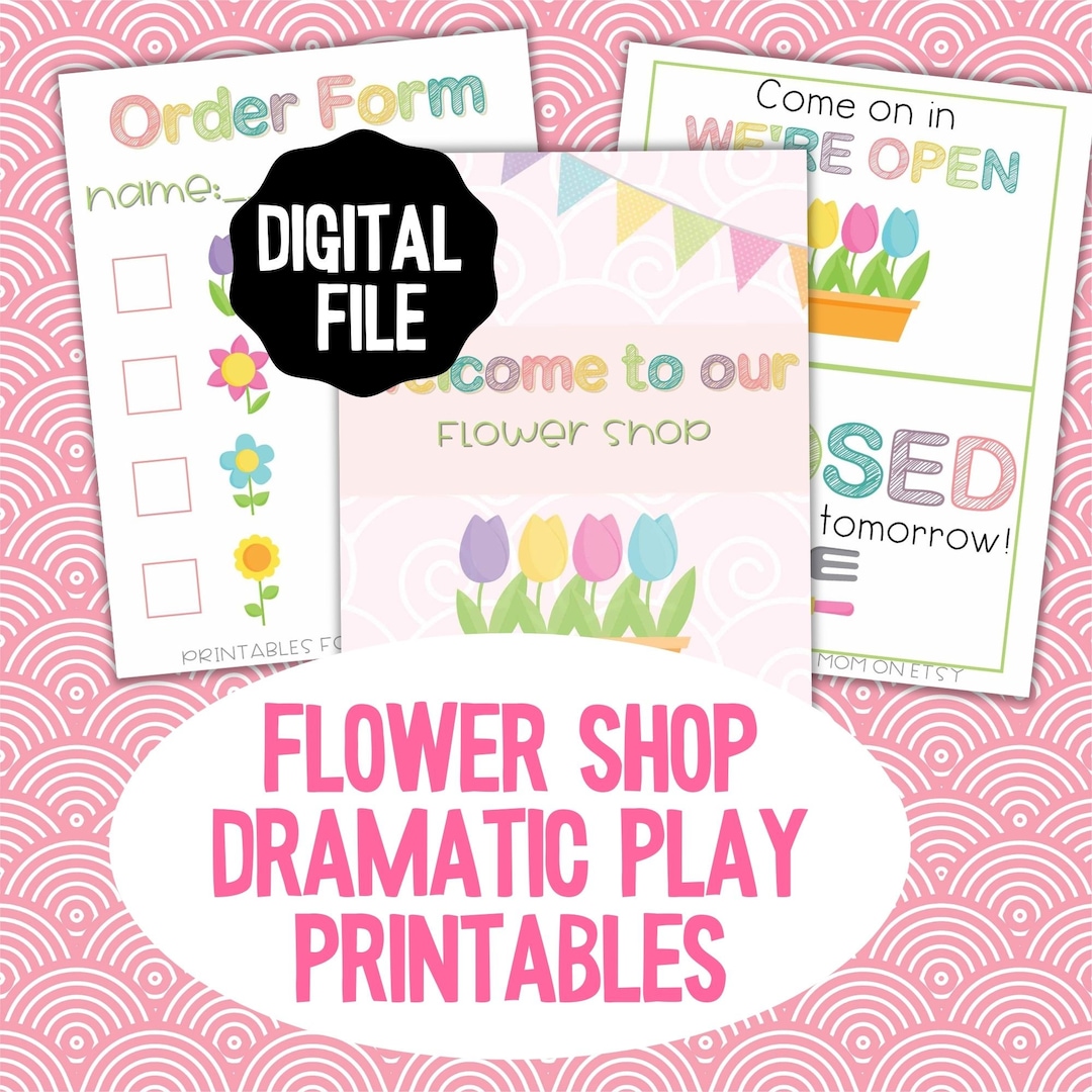 Dramatic Play Flower Shop, Flower Shop Preschool, Dramatic Play at Home ...