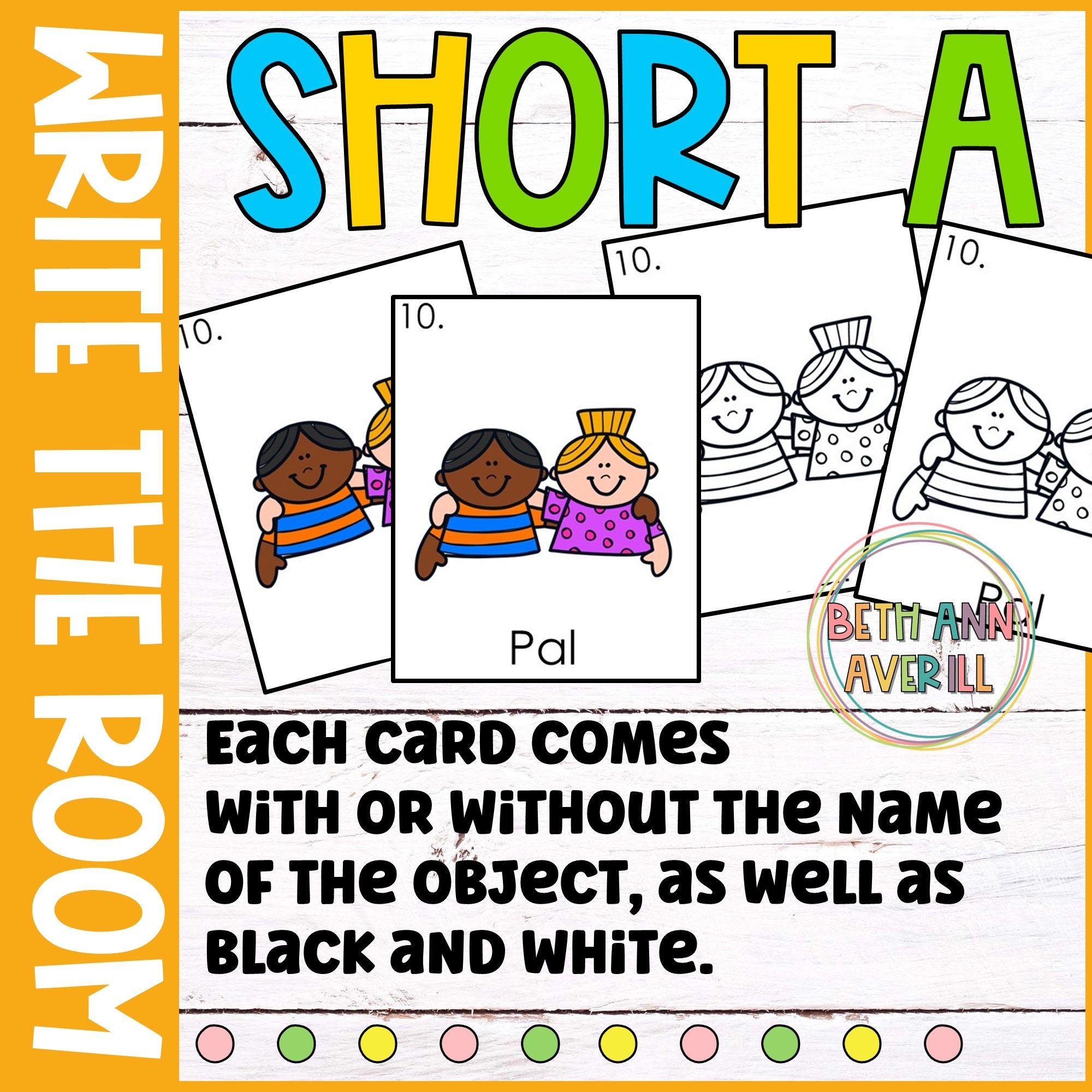 Short A Sight Word Write the Room Vocabulary Activity for Preschool ...