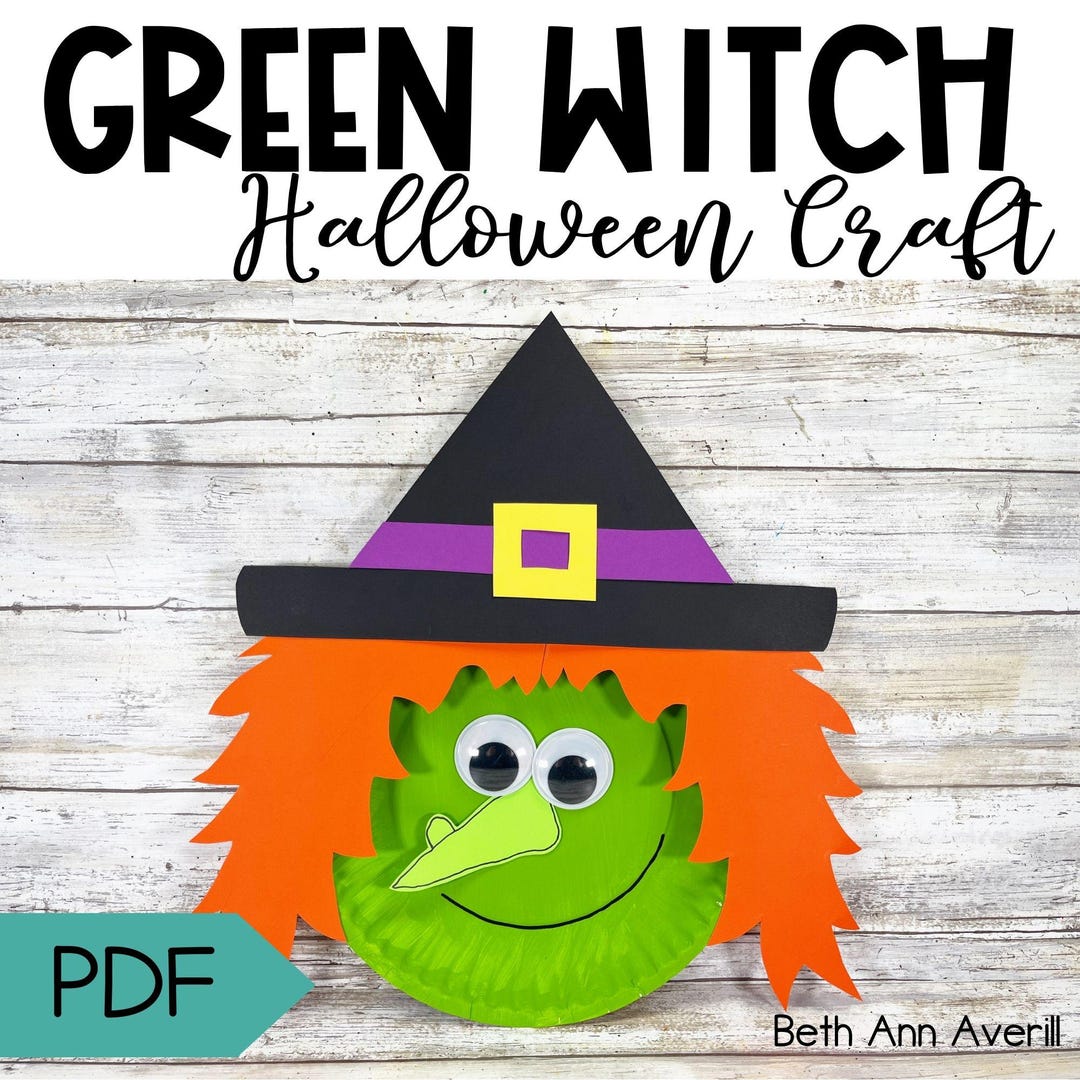 Witch Craft for Preschoolers Halloween Printable Diy Halloween Art ...