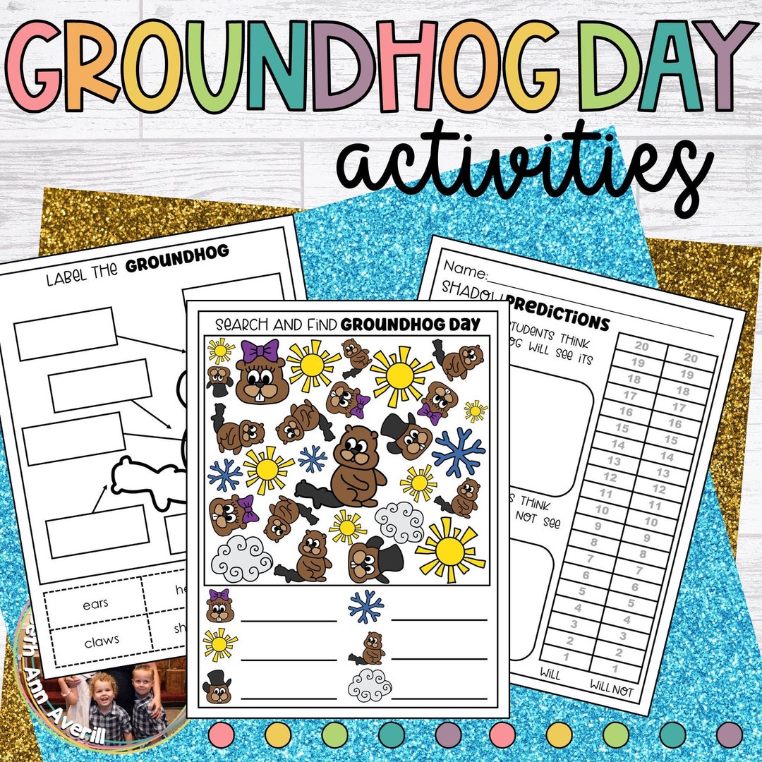 Groundhog Day Activities for Kindergarten Centers Early Education Math ...