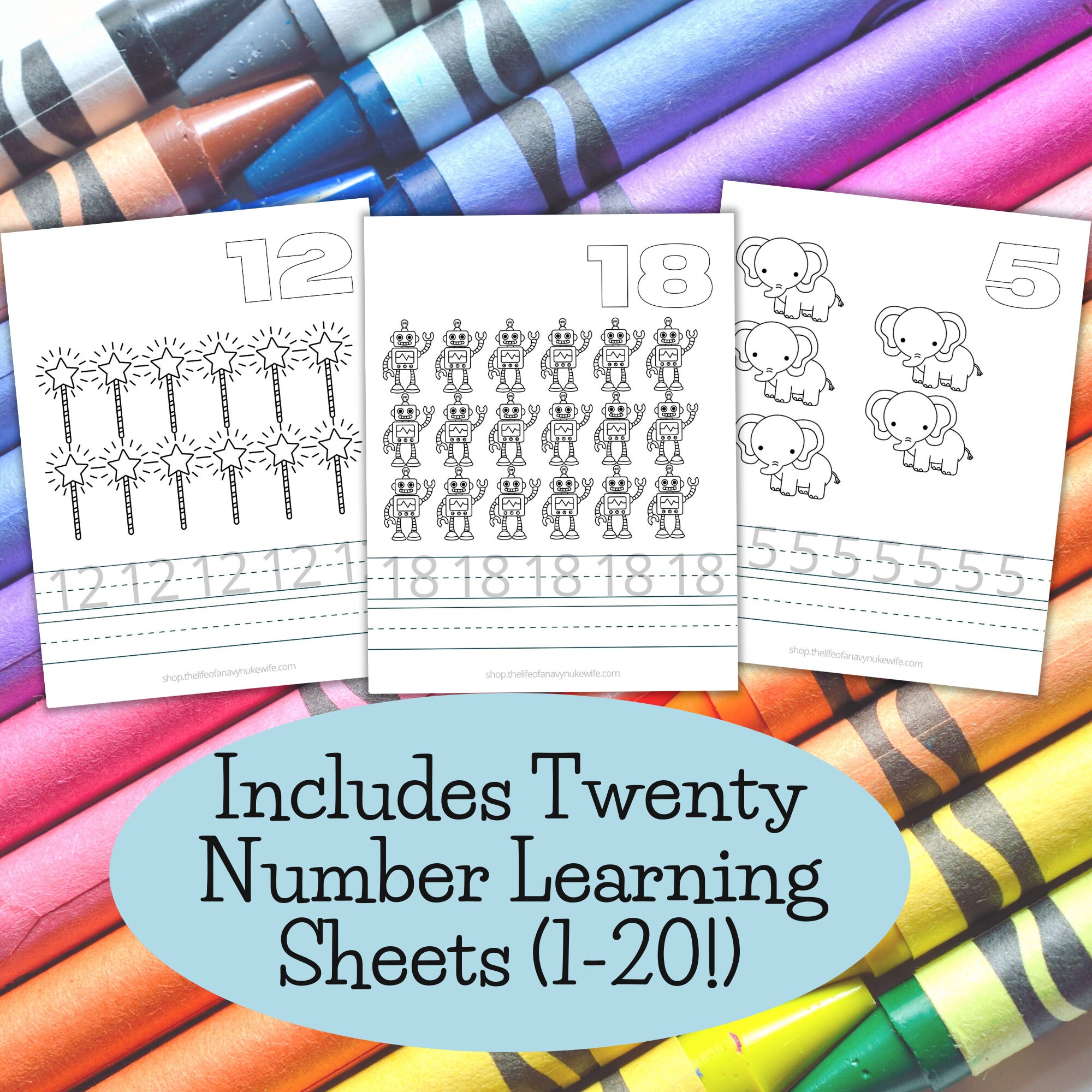 Mega Preschool Learning Bundle Instant Download Printable Letter ...