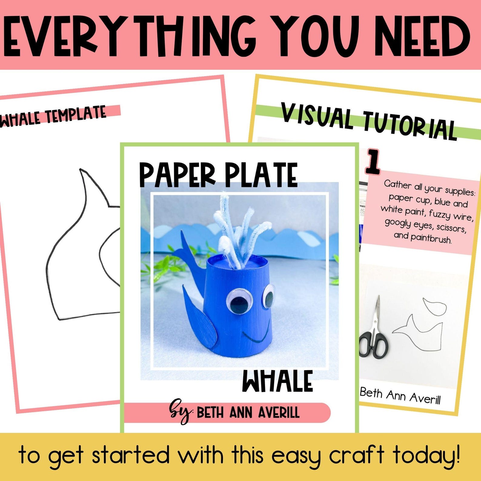 Whale Craft for Preschoolers Ocean Summer Crafts Activity for Summer ...