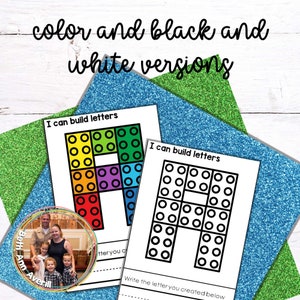 Building Block Alphabet Letter Building Mats for Literacy Centers - Etsy