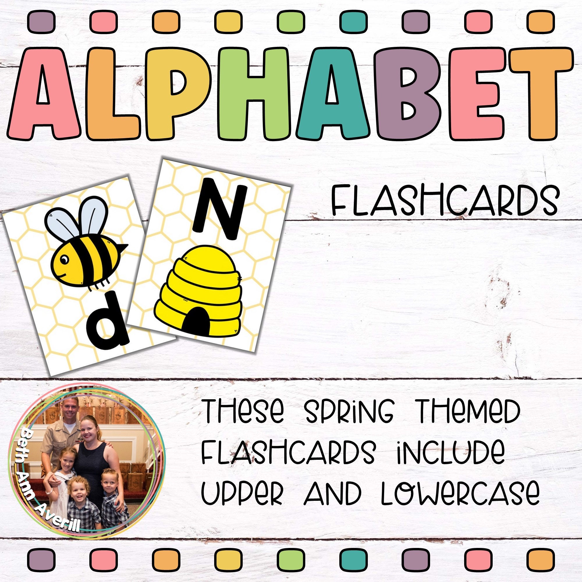 Bee Letter Alphabet Printable Matching Upper and Lower Case - Etsy