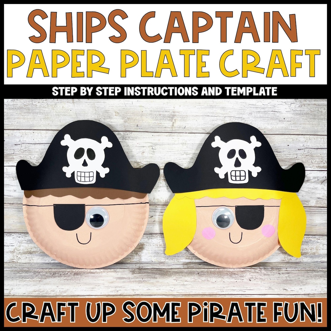Pirate Ship's Captain Craft for Preschoolers Summer Crafts Activity for ...