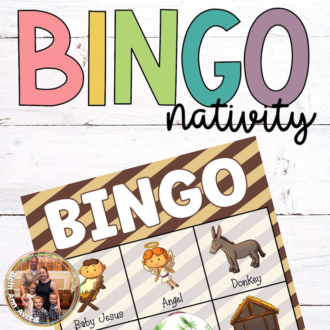 Nativity Bingo Cards Printable for Preschool Classroom Games - Etsy