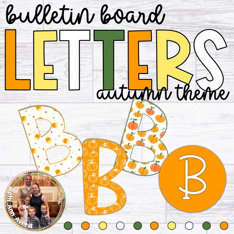 Fall Bulletin Board Letters and Borders Bundle - Etsy