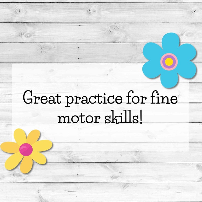 Spring Play Dough Mats Spring Flowers Fine Motor Skills | Etsy