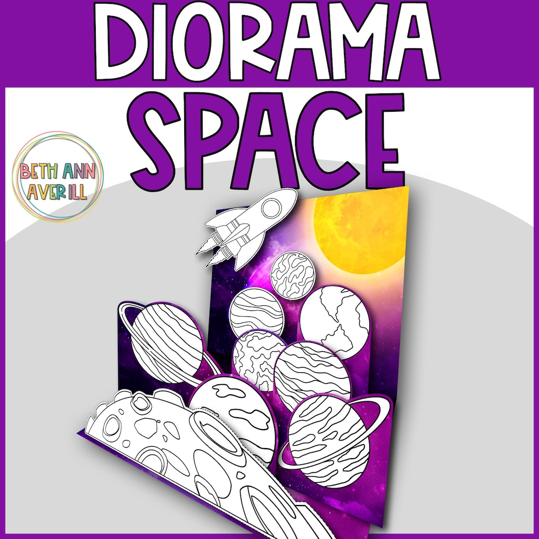 Solar System Diorama Activity Pack Fun Cut and Paste Worksheets ...