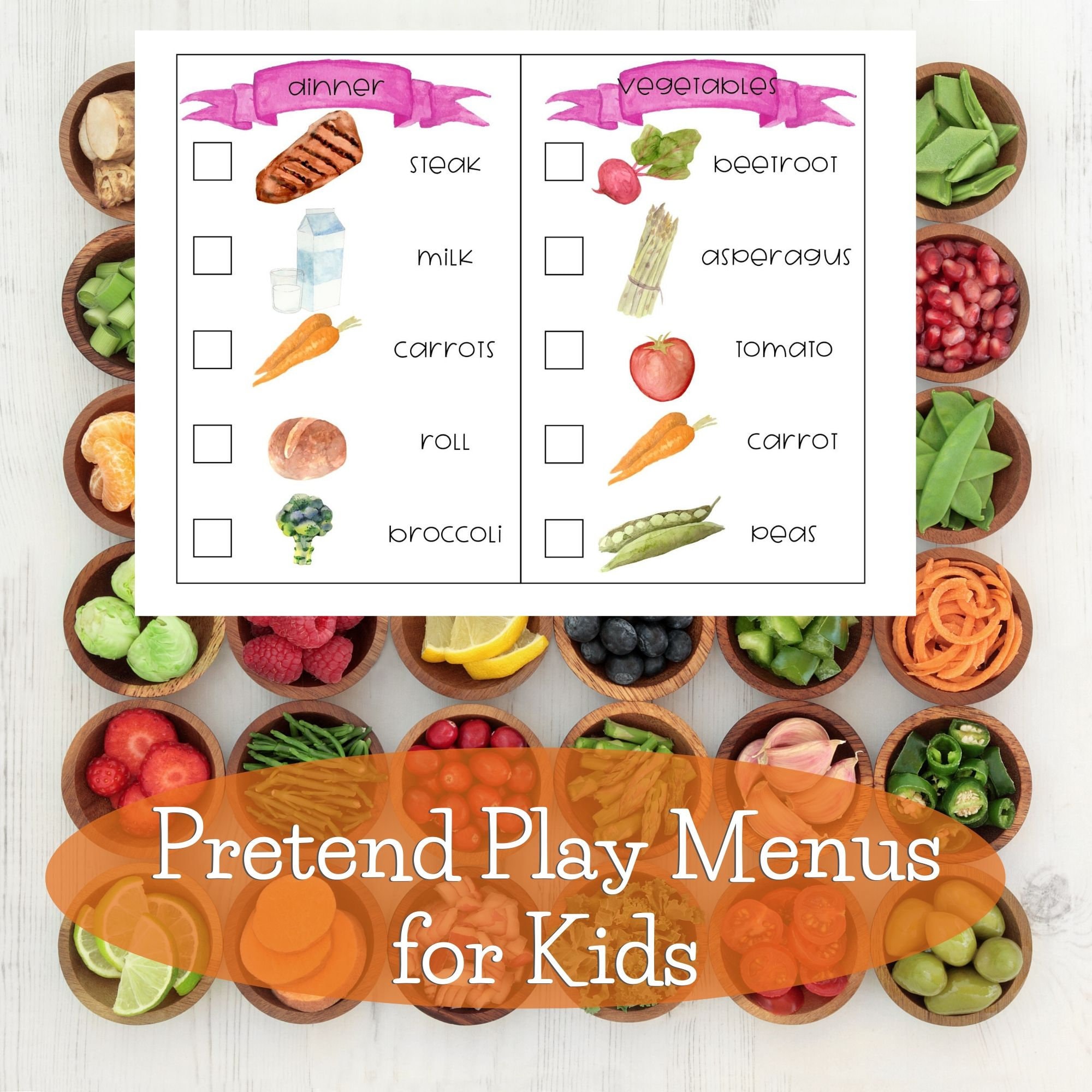 Restaurant Dramatic Play Menu for Dramatic Play for Preschoolers Cafe ...