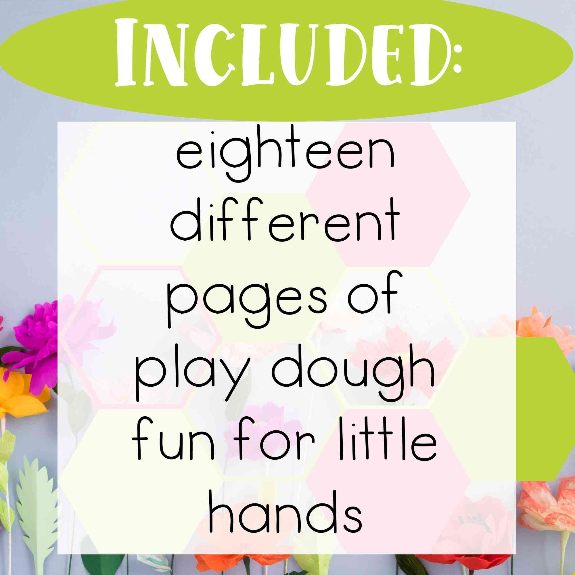 Spring Play Dough Mats Spring Flowers Fine Motor Skills Printable - Etsy