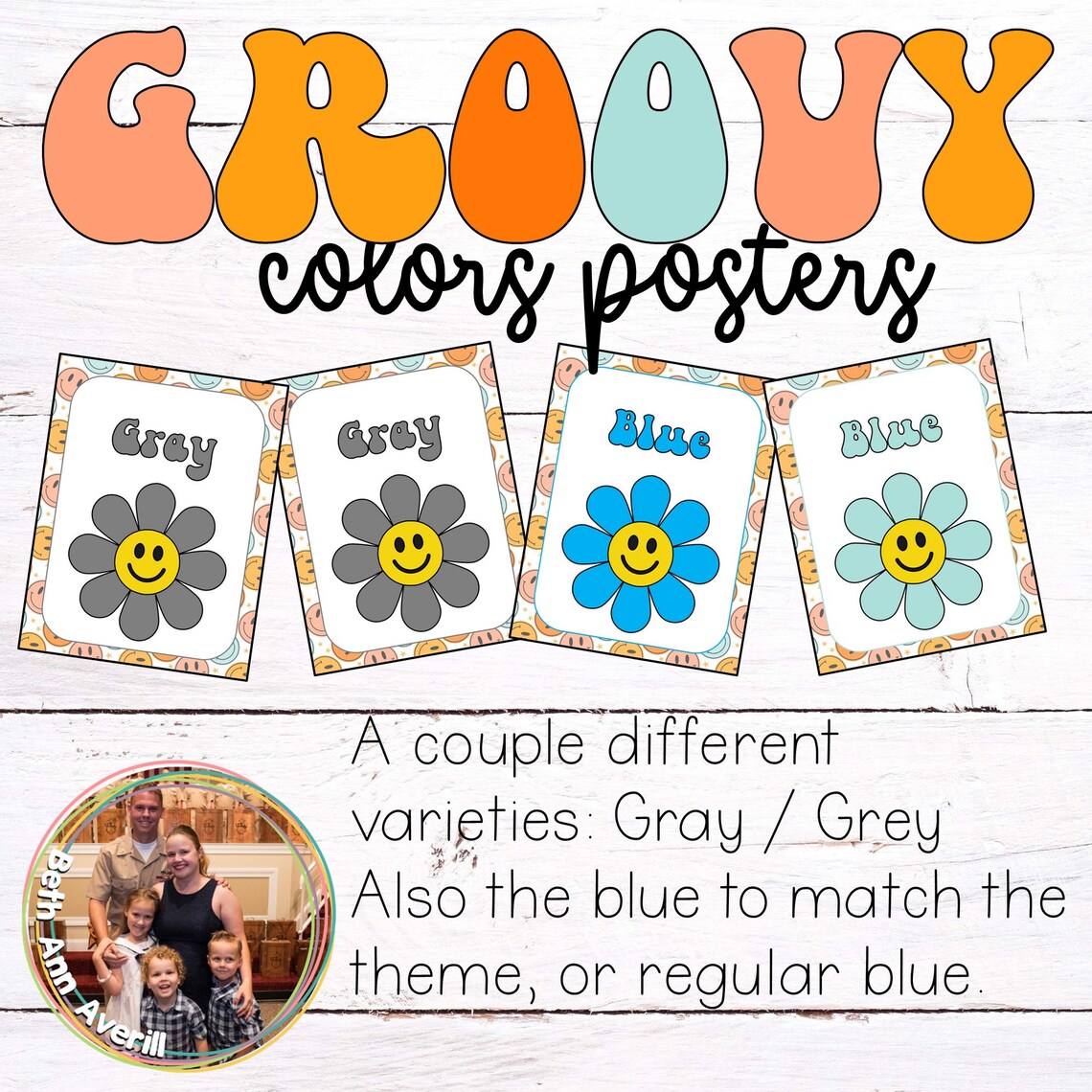 COLORS Groovy Boho Classroom Decor Homeschool Decor Groovy - Etsy