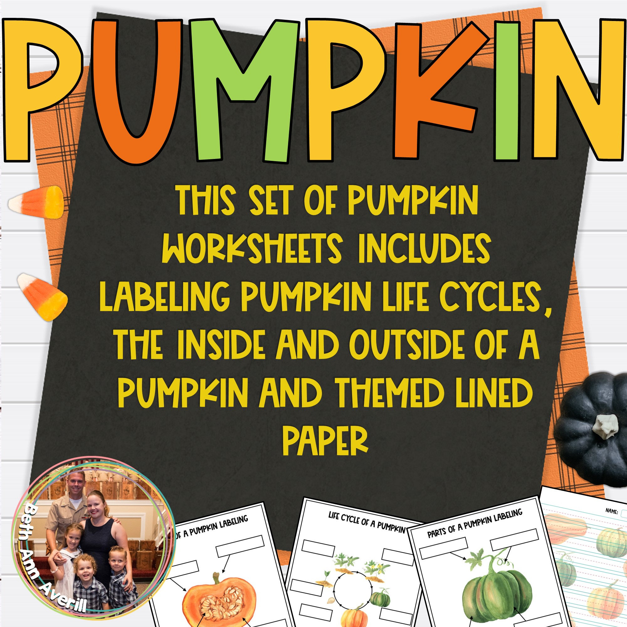 Pumpkin Life Cycle Writing Worksheets - Etsy