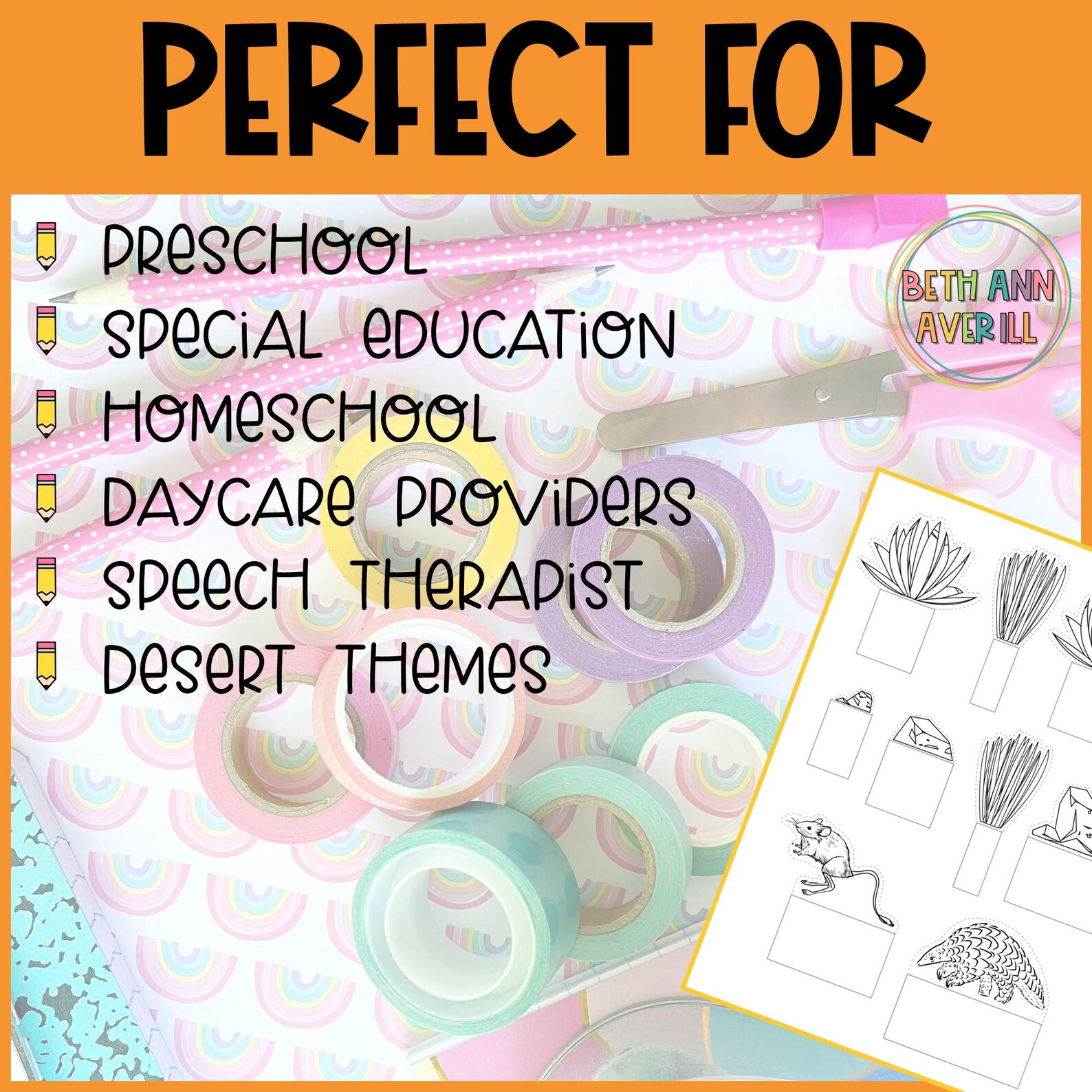 Desert Habitat Diorama Printable Craft Activity Desert Animals Diorama ...