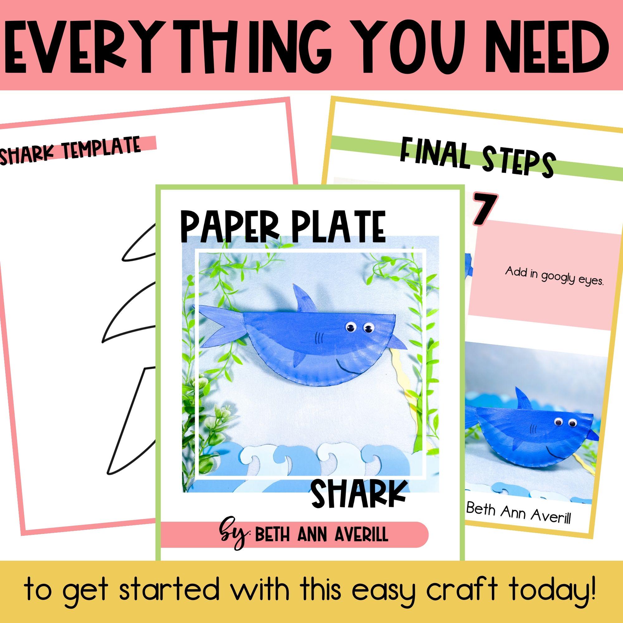 Shark Craft for Preschoolers Ocean Summer Crafts Activity for Summer ...