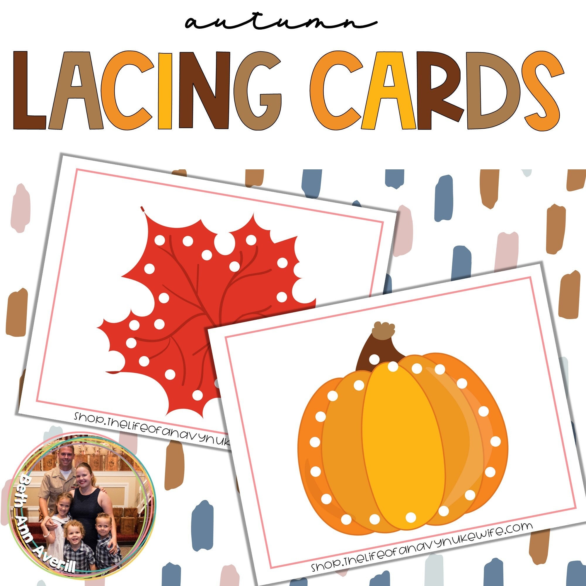 Autumn Lacing Cards - Etsy