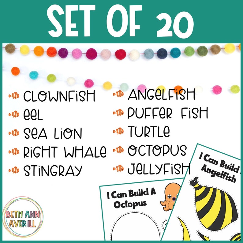 Sea Creatures Cut and Paste Activity Book Ocean Animal Paper Cutting ...