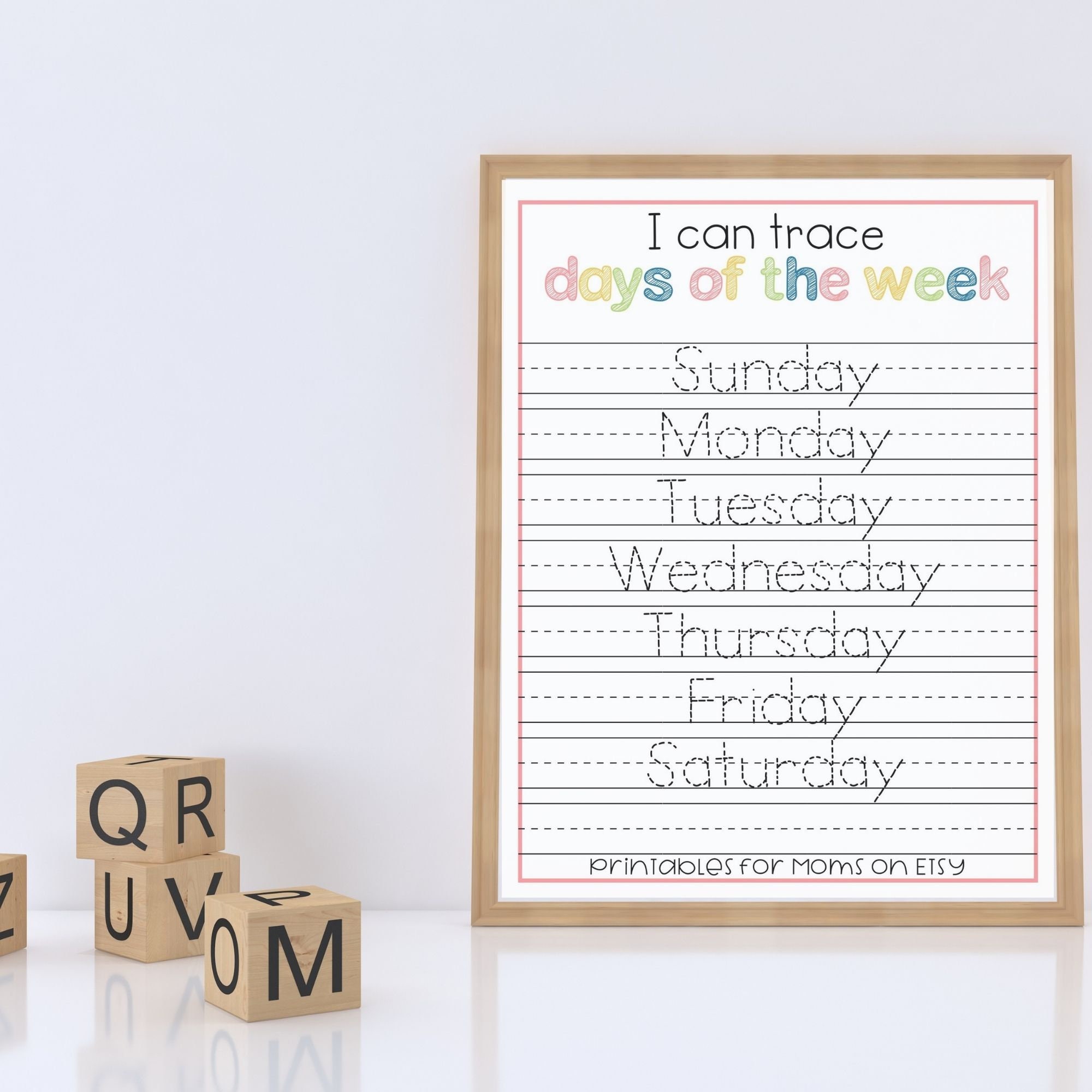 I Can Trace Alphabet, Days of the Week, Months of the Year, Numbers and ...