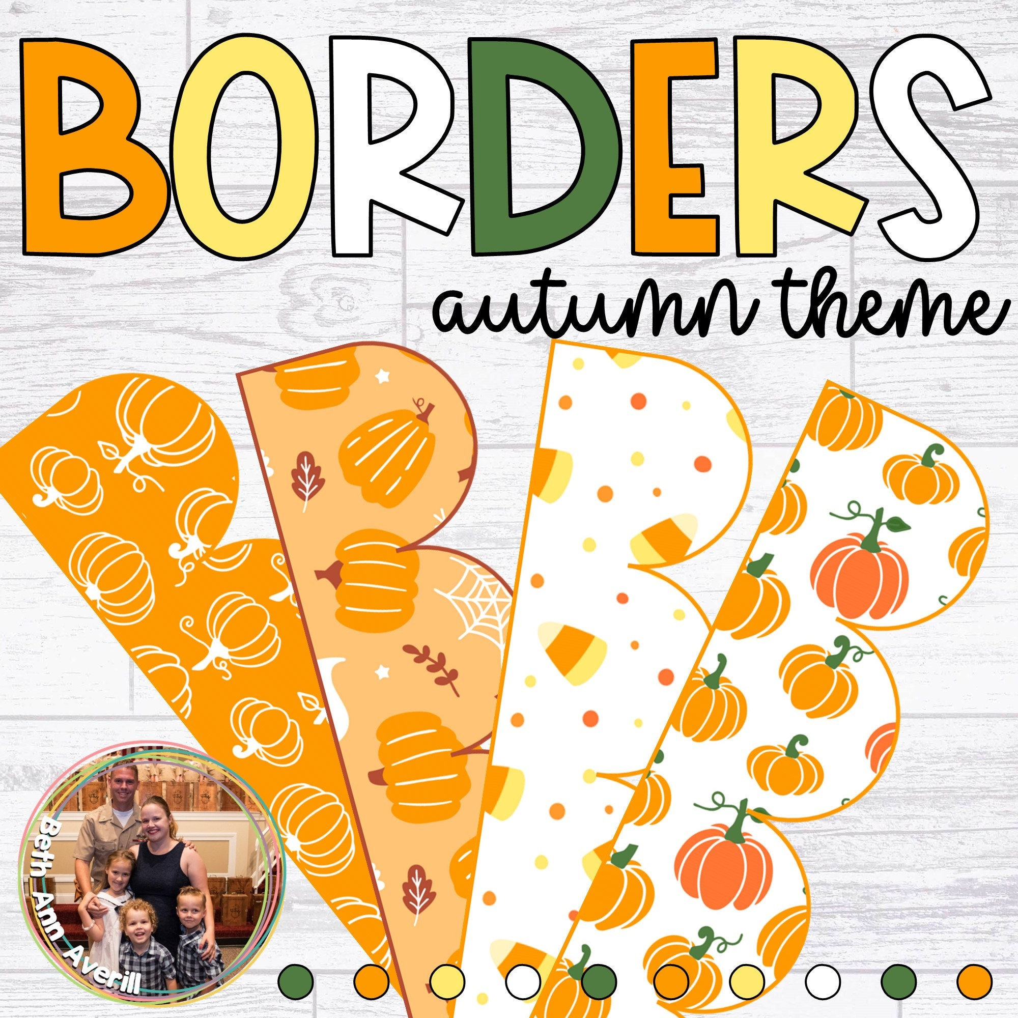 Fall Borders Classroom Bulletin Board Decorations - Etsy
