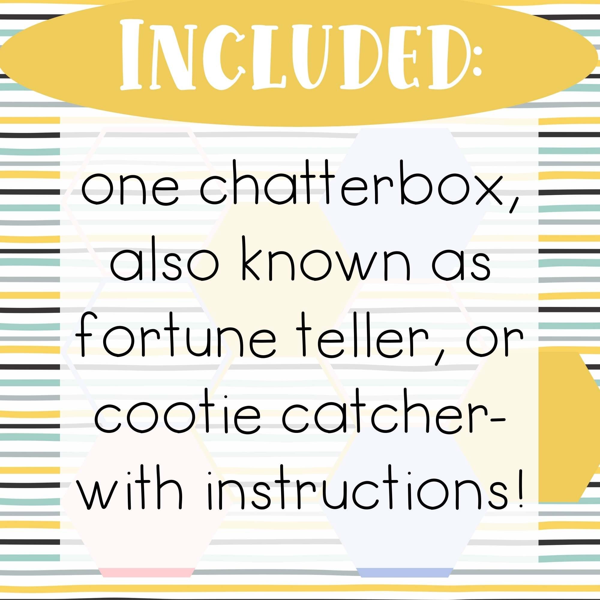 Kid's Feelings Chatterbox, Preschool Emotions Cootie Catcher, Emotion ...